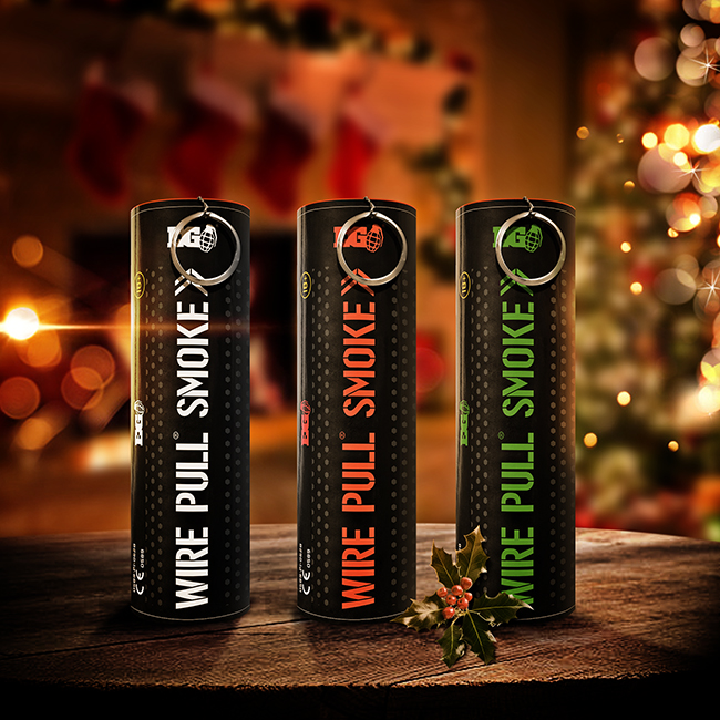 Christmas Smoke Grenade Pack (x9) - EG Grenade Co.